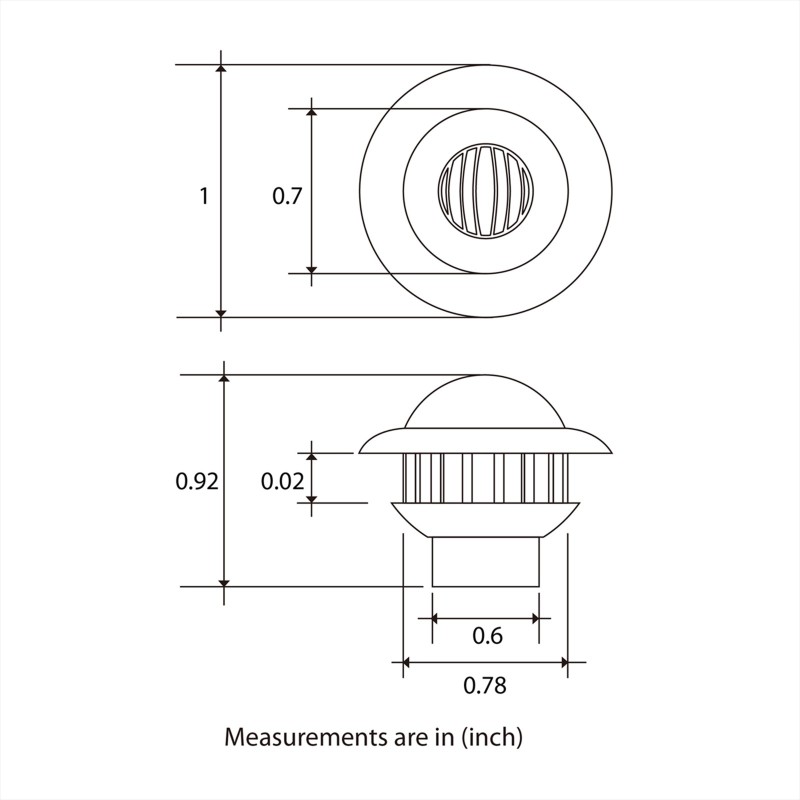0.75inch LED Round Bullet Eyeball Light
