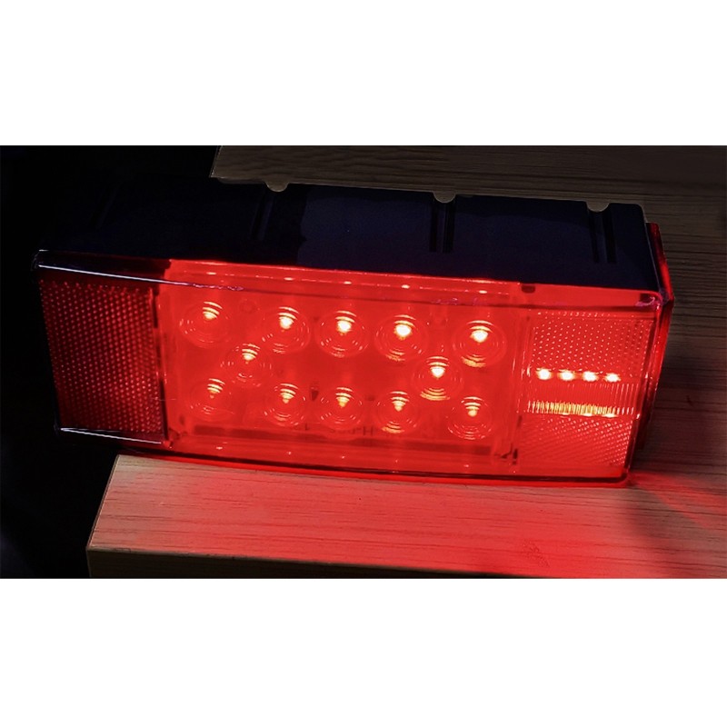12V Retangular Side Marker Light LED Combo Trailer Lights Driver Side ...